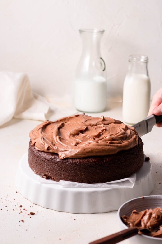 Super Moist One-Layer Chocolate Cake - Sarah's Day Off