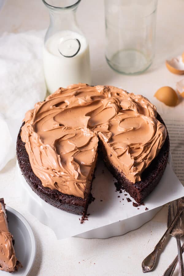 Super Moist One-Layer Chocolate Cake - Sarah's Day Off